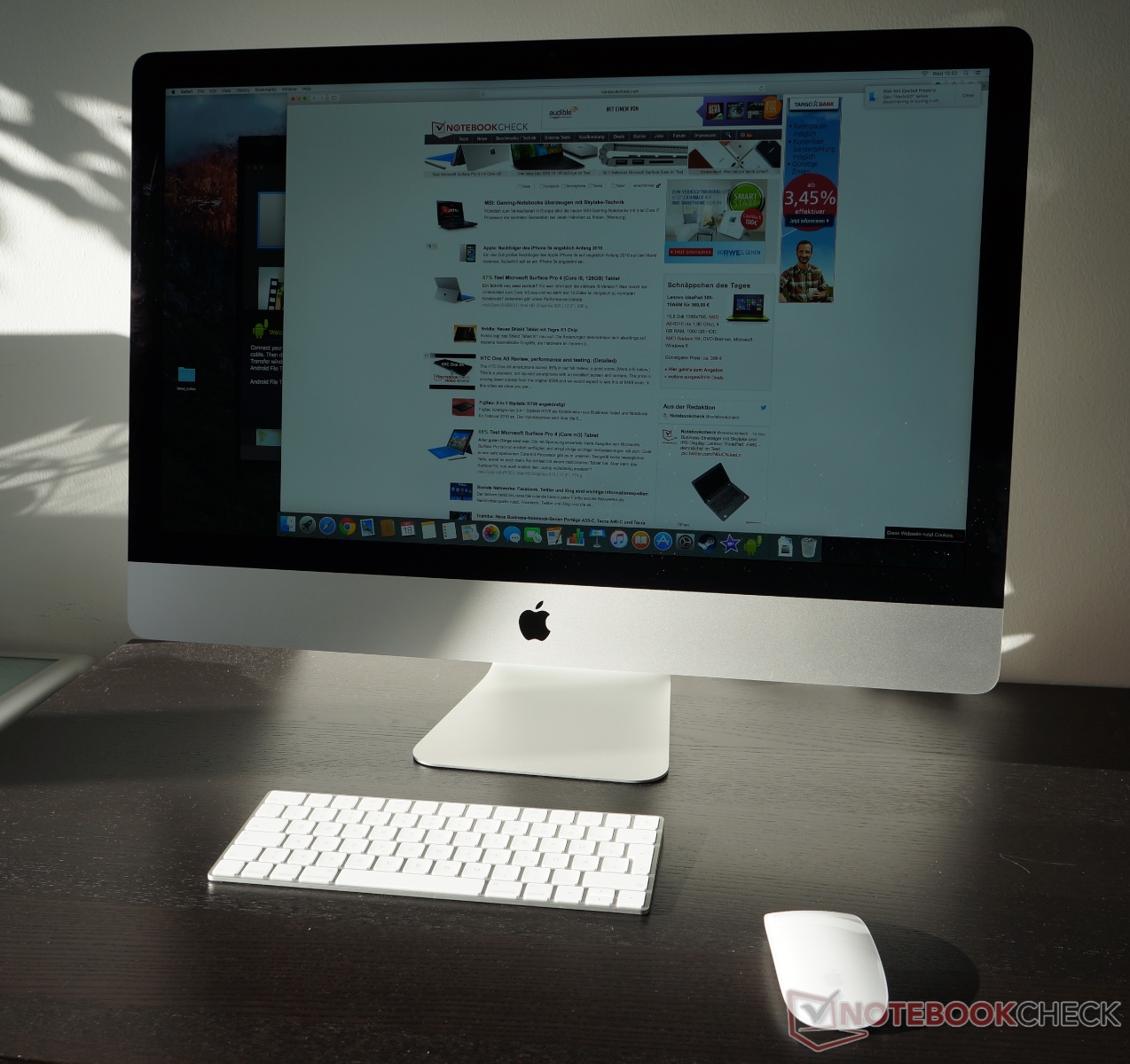 Apple iMac Retina 5K 27-inch M390 (Late 2015) Retina 评测 - Notebookcheck