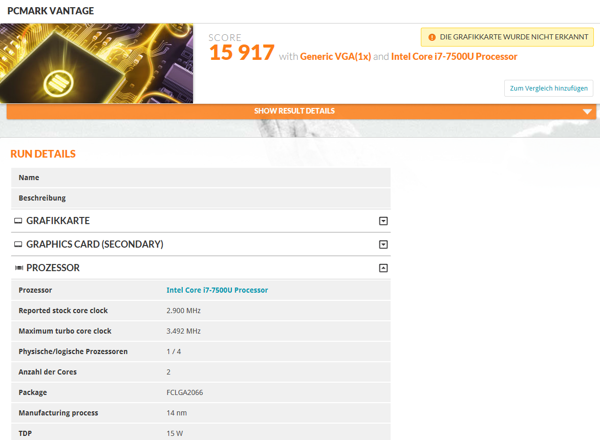 戴尔 灵越 15 5000 5567-1753 笔记本电脑简短评测 - Notebookcheck