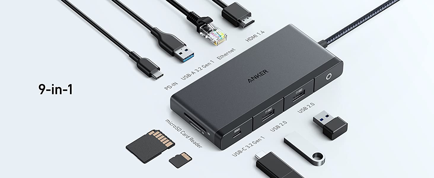 Anker 552 USB-C集线器（9合1，4K HDMI）刚刚到货 - Notebookcheck-cn.com News