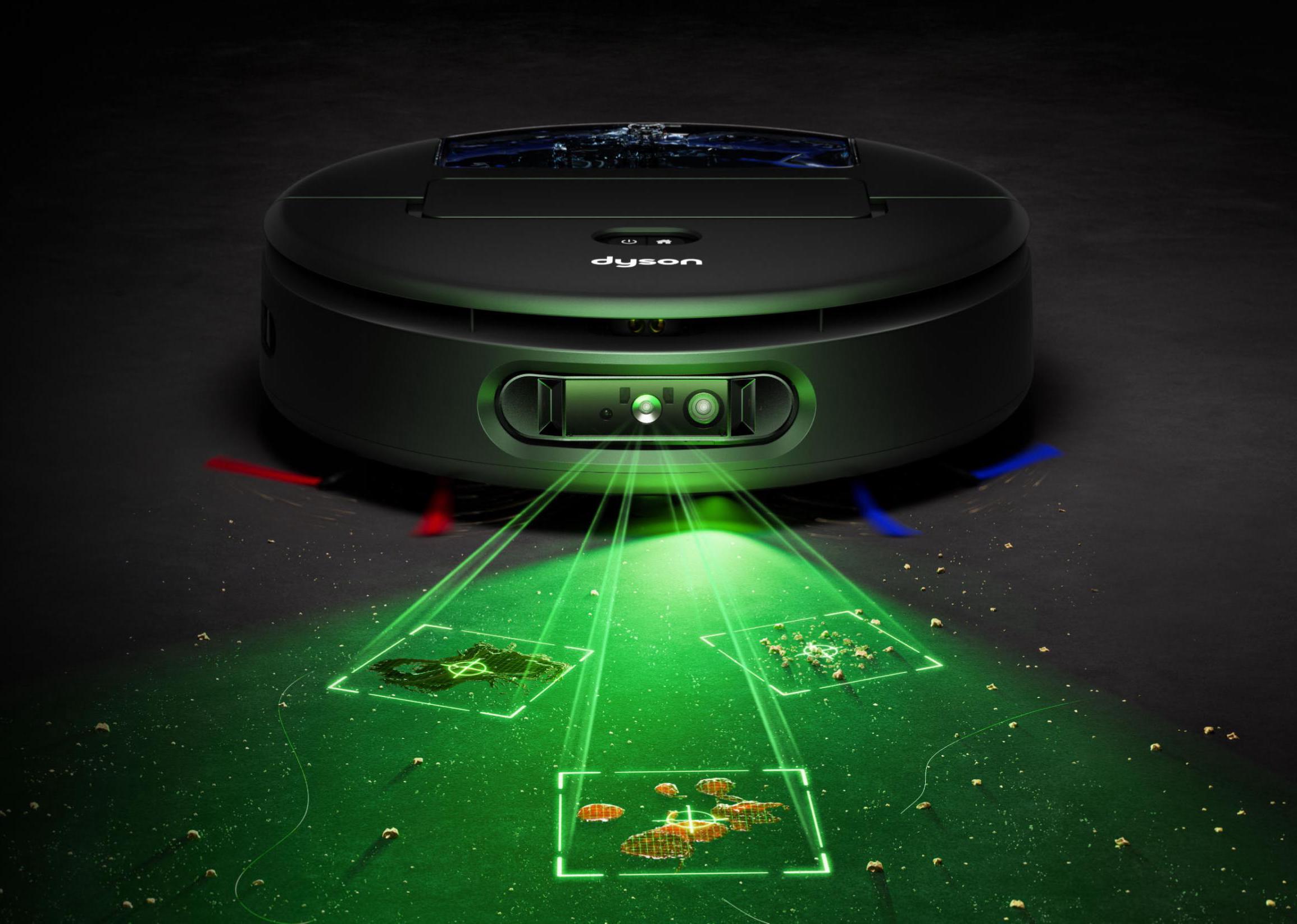 戴森 Spot+Scrub Ai 首次亮相，它是该品牌首款干湿两用机器人吸尘器，可检查和擦洗污渍，直至污渍消失 ...