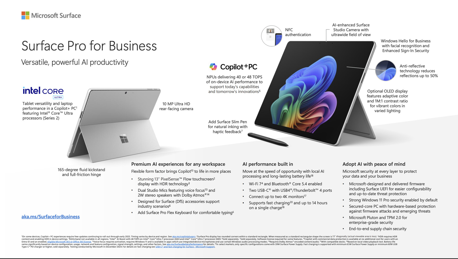 微软 Surface Pro：新款二合一电脑配备 3:2 显示屏、NFC 和英特尔 Lunar Lake 处理器 ...