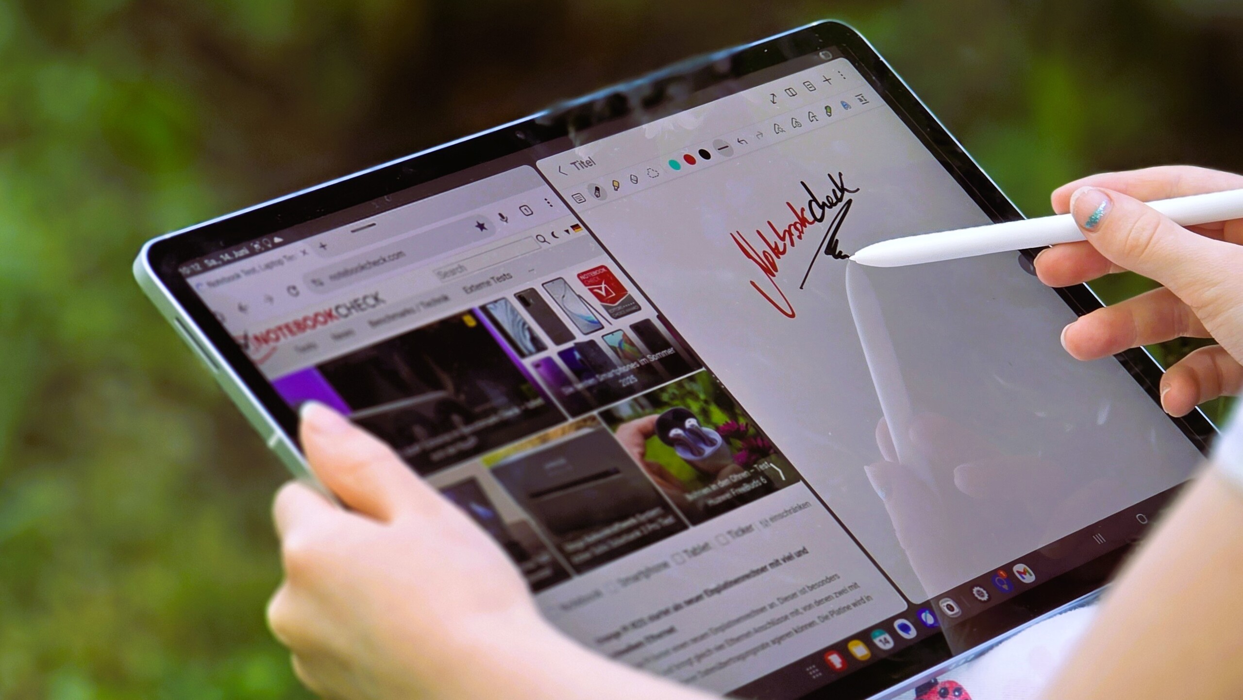 Galaxy Tab S10 FE Plus 的评价：出色的电池续航时间 - Notebookcheck-cn.com News